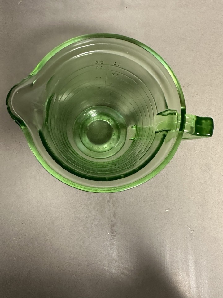 Vintage-Antique Uranium/Depression/T&S Handimaid Glass Embossed ...