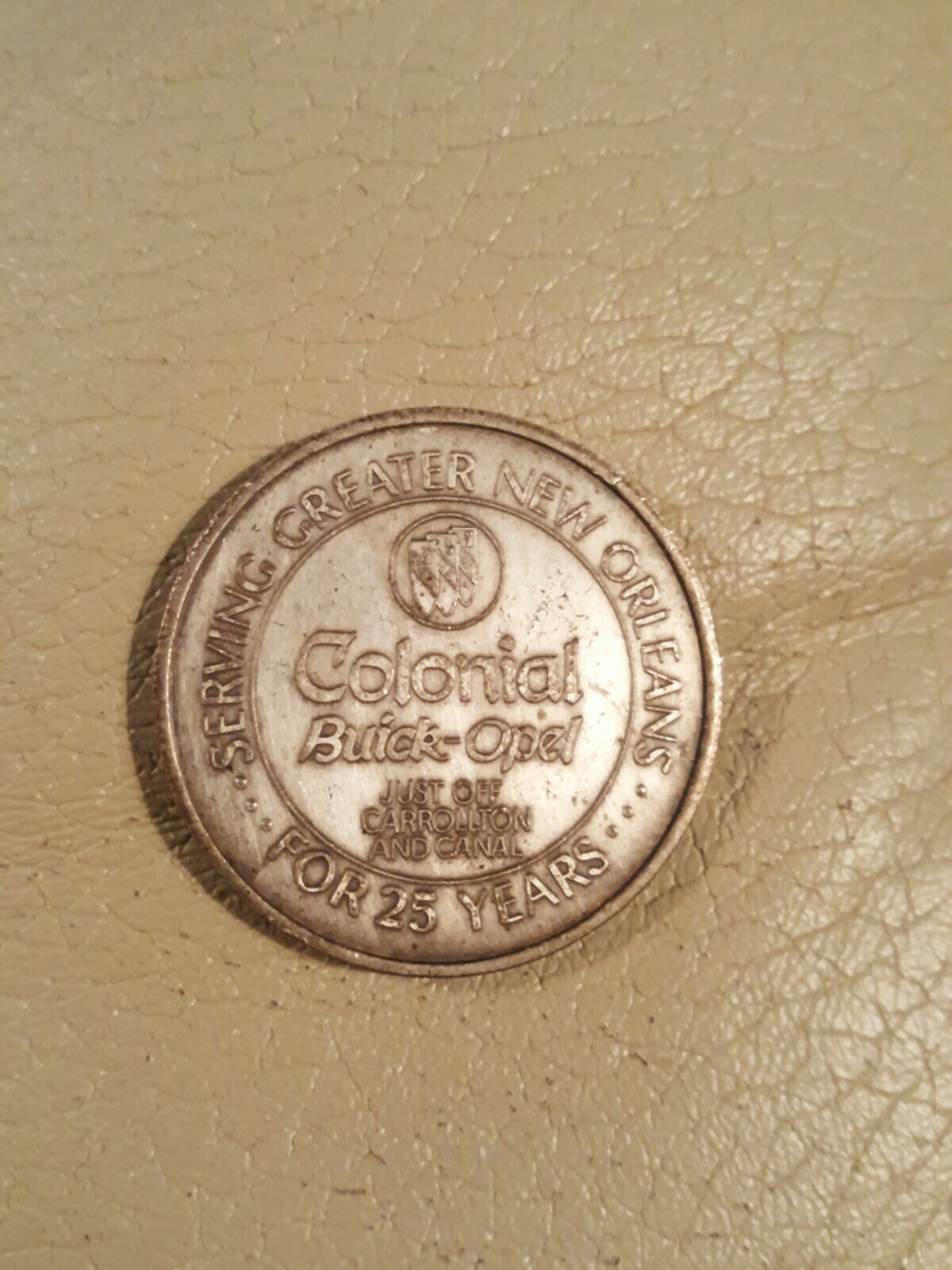 colonial Buick open golf tournament mardi gras doubloon heavy silver ox ...