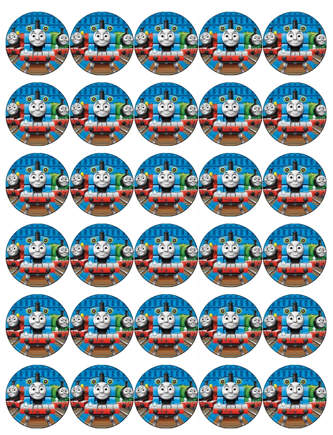Free Printable Thomas The Train Cupcake Toppers