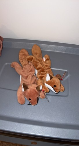 VERY RARE 1985 sly the fox beanie baby WITH TAG ERRORS | eBay