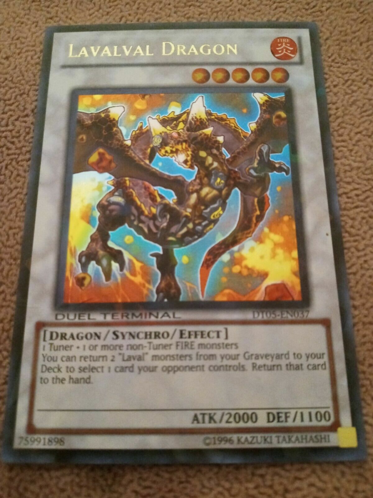 Yugioh Lavalval Dragon DT05-EN037 Ultra Rare NM | eBay