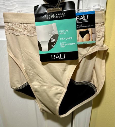 Bali DFLLH1 Beautifully Confident Leak Protection Hi-Cut Panty 2X/9 | eBay