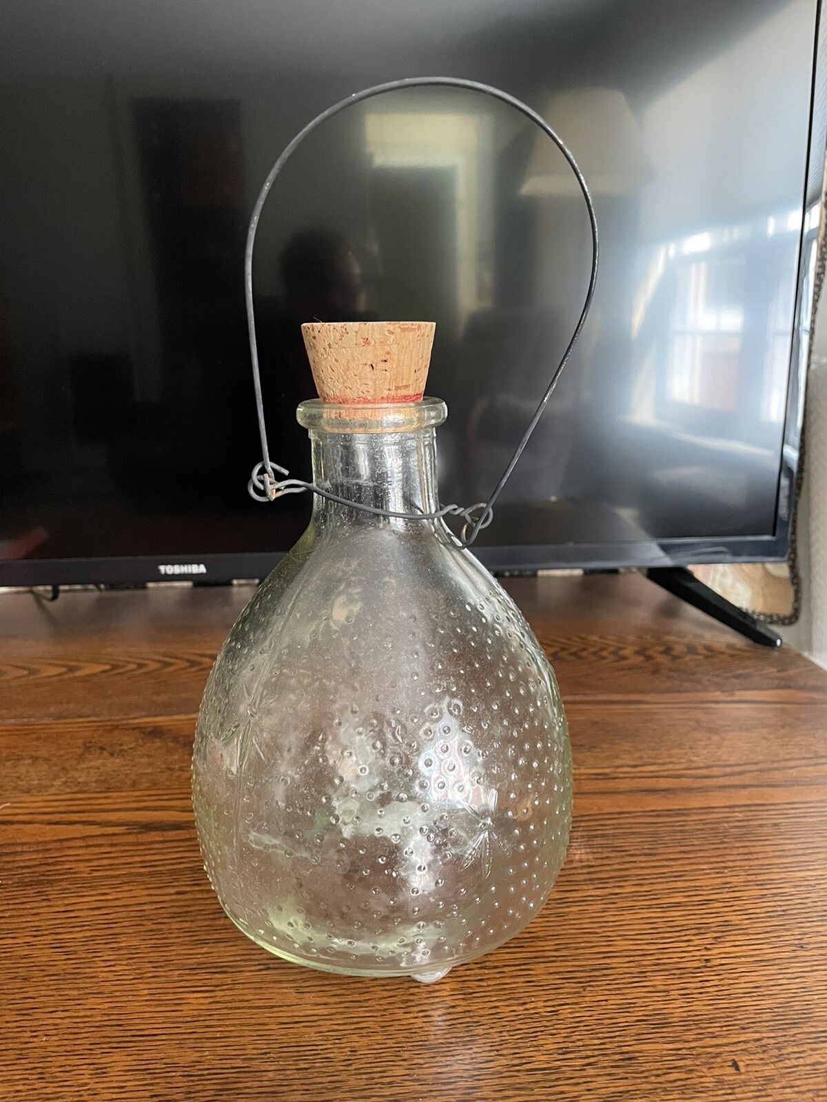 Rare Antique Glass Wasp/insect Bottle/trap With Cork | eBay