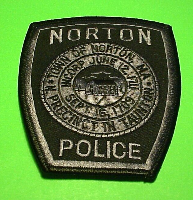 NORTON MASSACHUSETTS MA 4 5/8" SUBDUED POLICE PATCH FREE SHIPPING!!! | eBay
