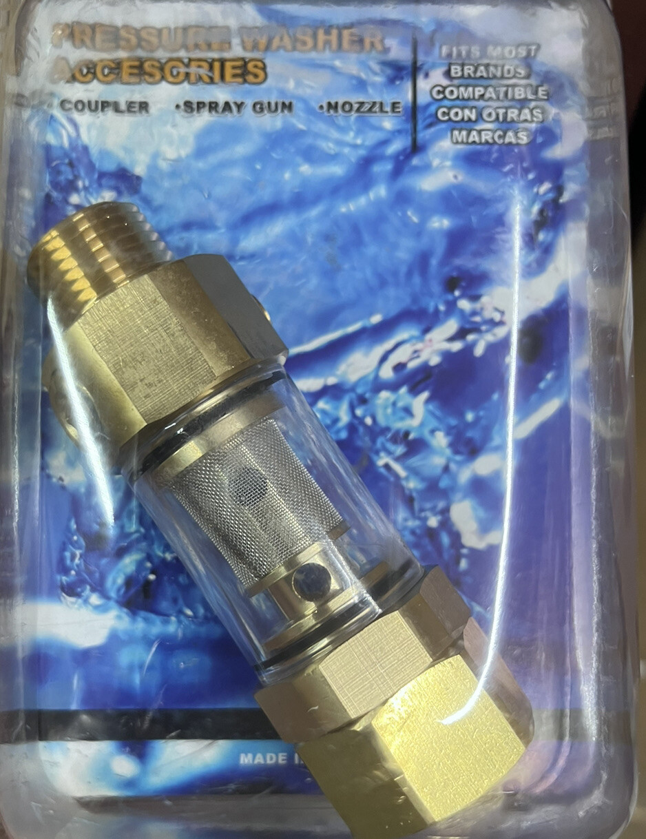 General Pump Clear View Pressure Washer Inlet Filter 1/2" NPT x 3/4" GH ...