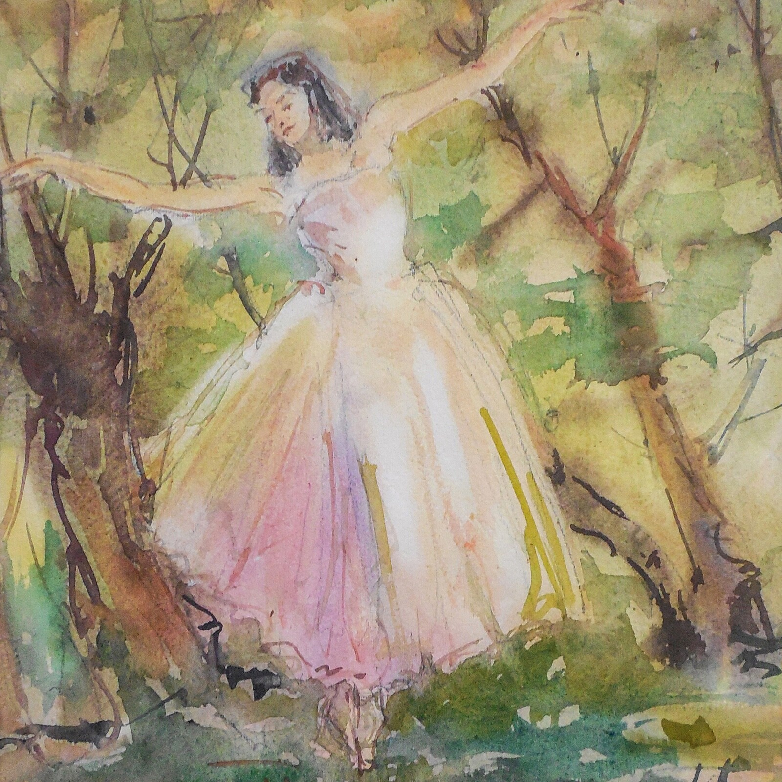 Rolf Engler FINE Antique Watercolor, 1946 | eBay