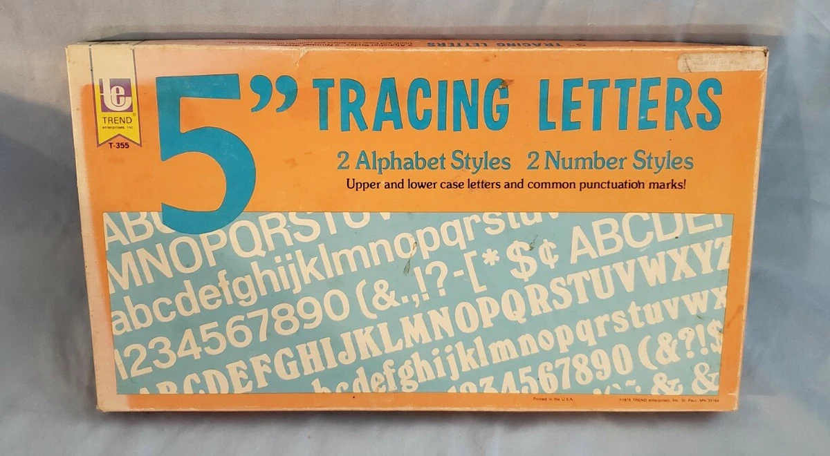 Inch Traceable Letters
