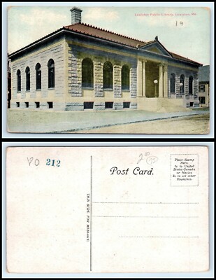 MAINE Postcard - Lewiston, Public Library R21 | eBay
