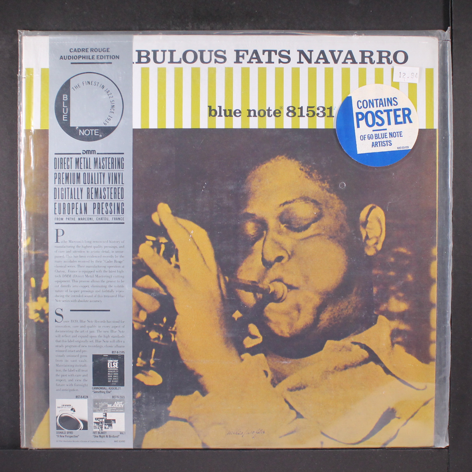FATS NAVARRO: the fabulous fats navarro, vol. 1 BLUE NOTE 12" LP 33 RPM ...