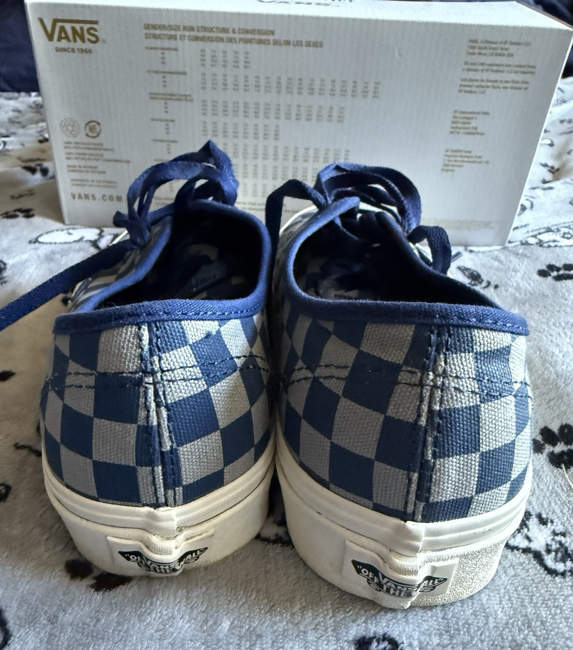 Womens Vans Ravenclaw Harry Potter Blue Checkerboard Sneakers Shoes ...