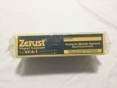 NEW SEALED Zerust Vapor Capsule VC4-1 Rust/Corrosion Protection 1 Year ...