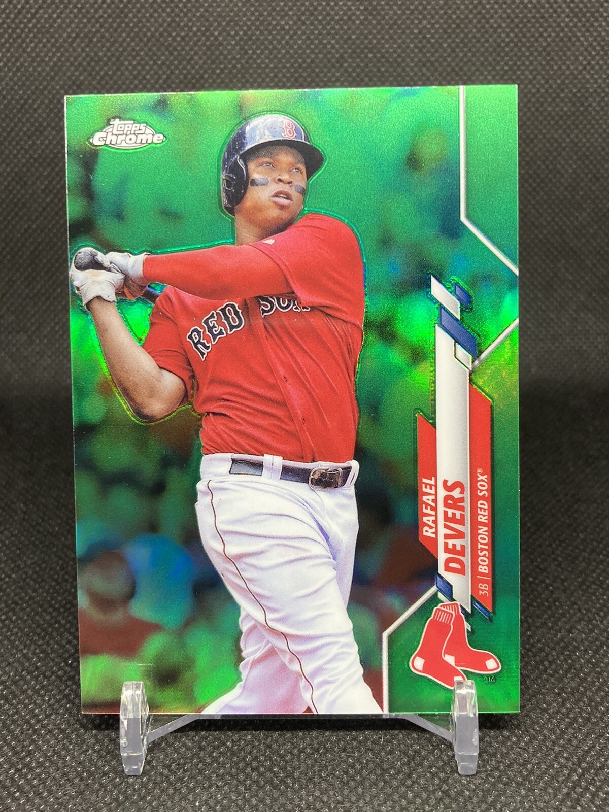 2020 Topps Chrome Rafael Devers #93 Green Refractor #31/99 RED SOX | eBay