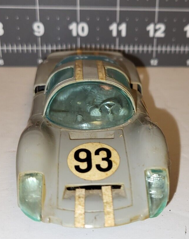 Vintage 1968 Strombecker PORSCHE Carrera 906 1:32 Slot Car #93 Gray ...