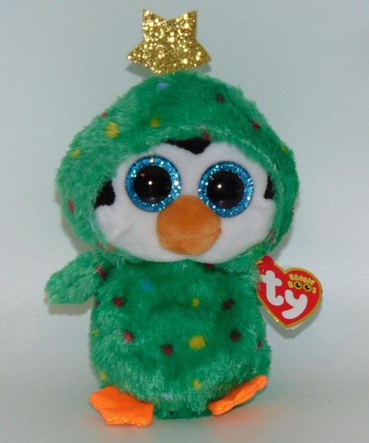 Ty Beanie Boos NOEL the Christmas Tree Penguin (6 Inch) 2022 MWMT Plush ...