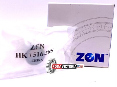 ZEN HK1516 2RS Needle Roller Bearing. Drawn Cup Type HK 1516, 15x21x16 ...