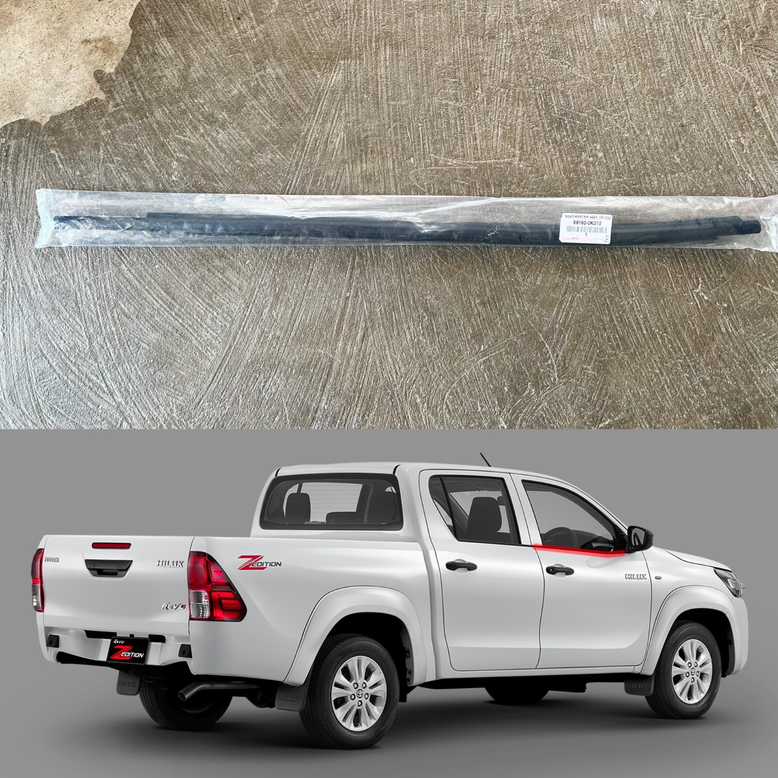 15-23 Genuine Toyota Hilux Revo double cab Fortuner front outer door ...