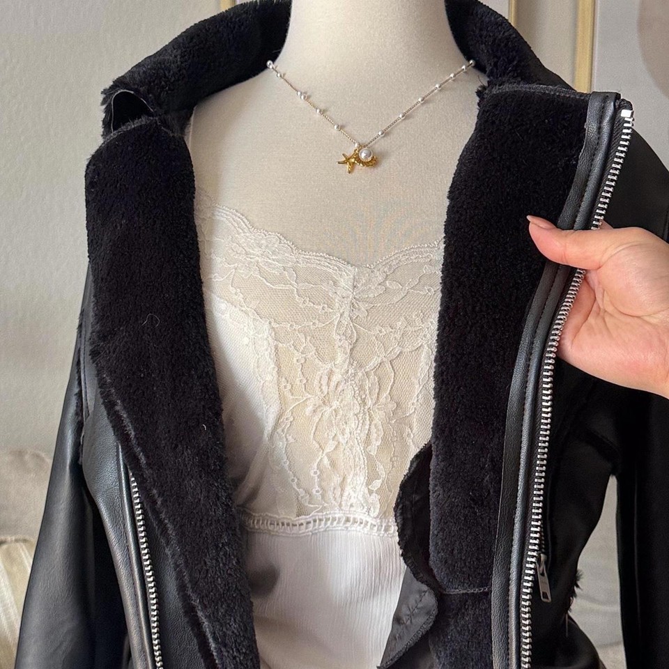 Vigoss Black Faux Leather Jacket | eBay