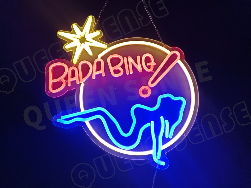 Bada Bing Girl LED Neon Sign With Dimmer USB Powered Adjustable Light ...