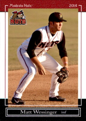 2014 Modesto Nuts Grandstand #33 Matt Wessinger Liverpool New York ...