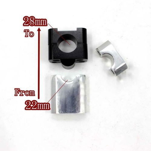 Mini 28mm Handlebar Fat Bar Mount Clamps Risers Adapter for Bike ATV ...