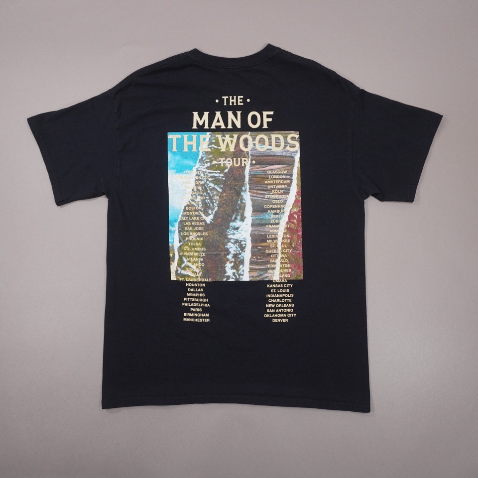 Justin Timberlake Man Of The Woods 2018 World Tour T Shirt Mens Large ...