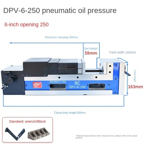Pneumatic Hydraulic Vise High Precision Flat Vise CNC ...