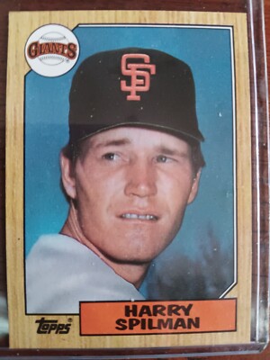 HARRY SPILMAN GIANTS 1987 TOPPS BASEBALL CARD #64 | eBay