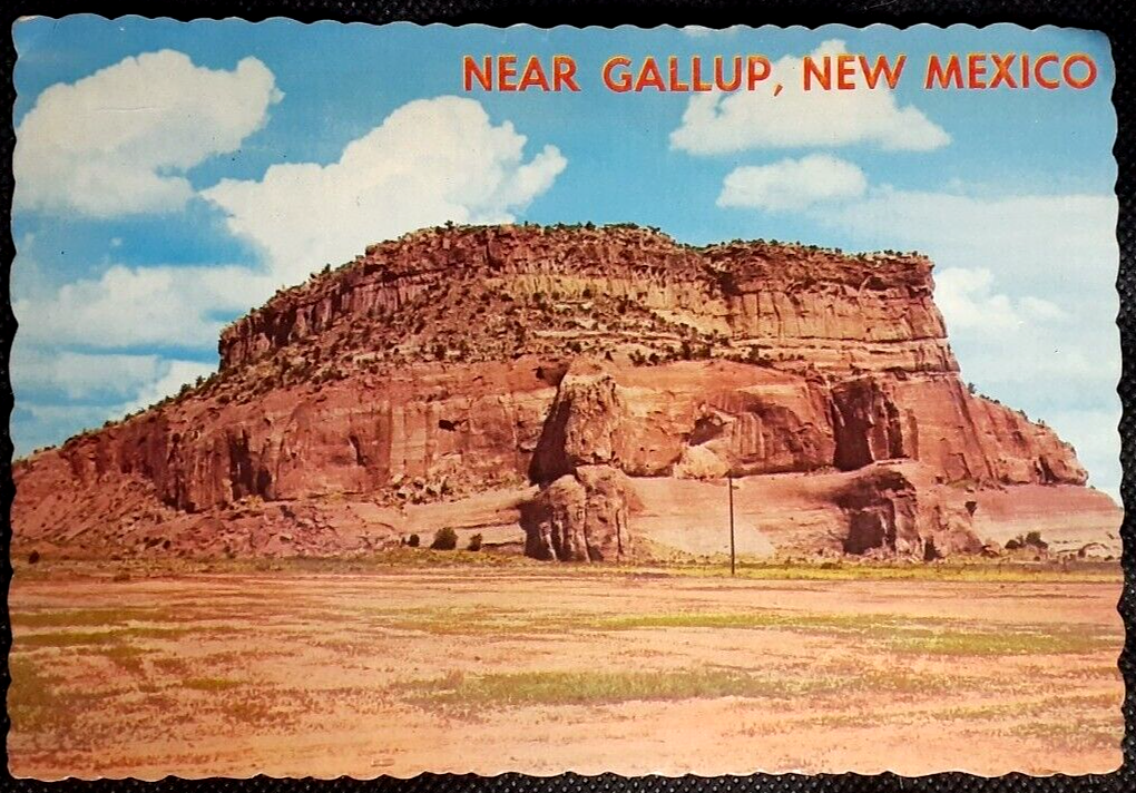 1971 Vintage Postcard Near Gallup, New Mexico-Red Rock Formation Posted ...