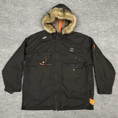 Vintage Akademiks Jacket Mens 2XL Black Reversible Removable Hood Hip ...