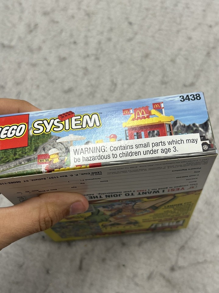 LEGO 3438 McDonalds Restaurant Promotional Town From 1999 Rare MINT ...