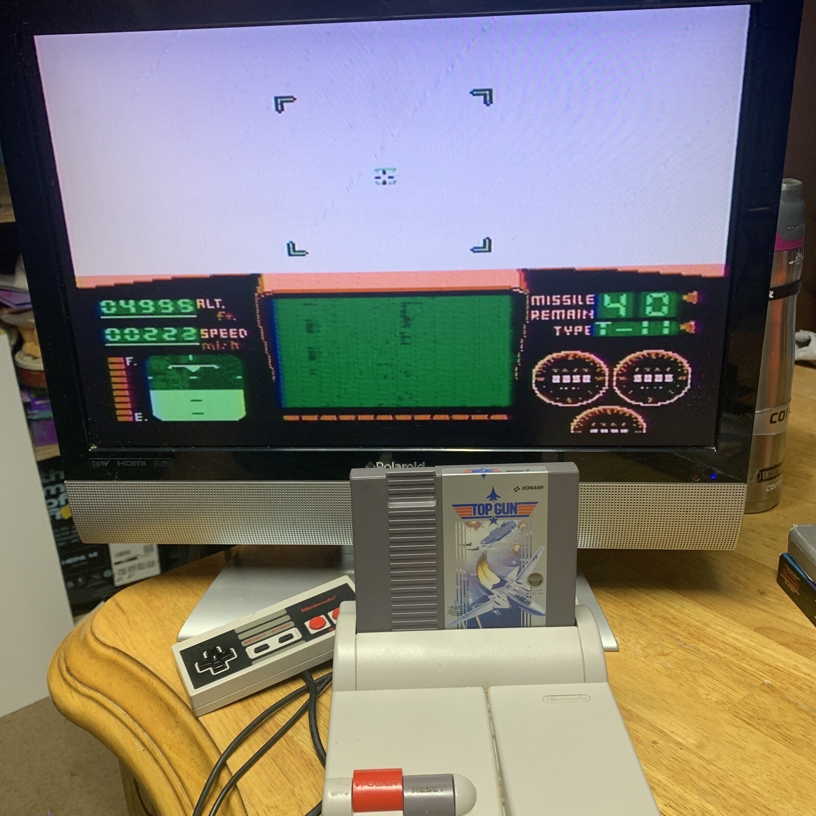 Top Gun Nintendo NES Box Video Game Sleeve Vintage Konami Works 5 Screw ...