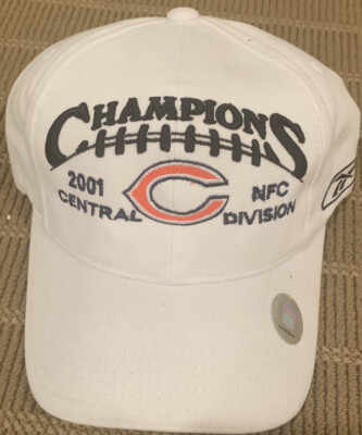 VTG Chicago Bears Champions Hat Central NFC Division Reebok NFL Hat Cap ...