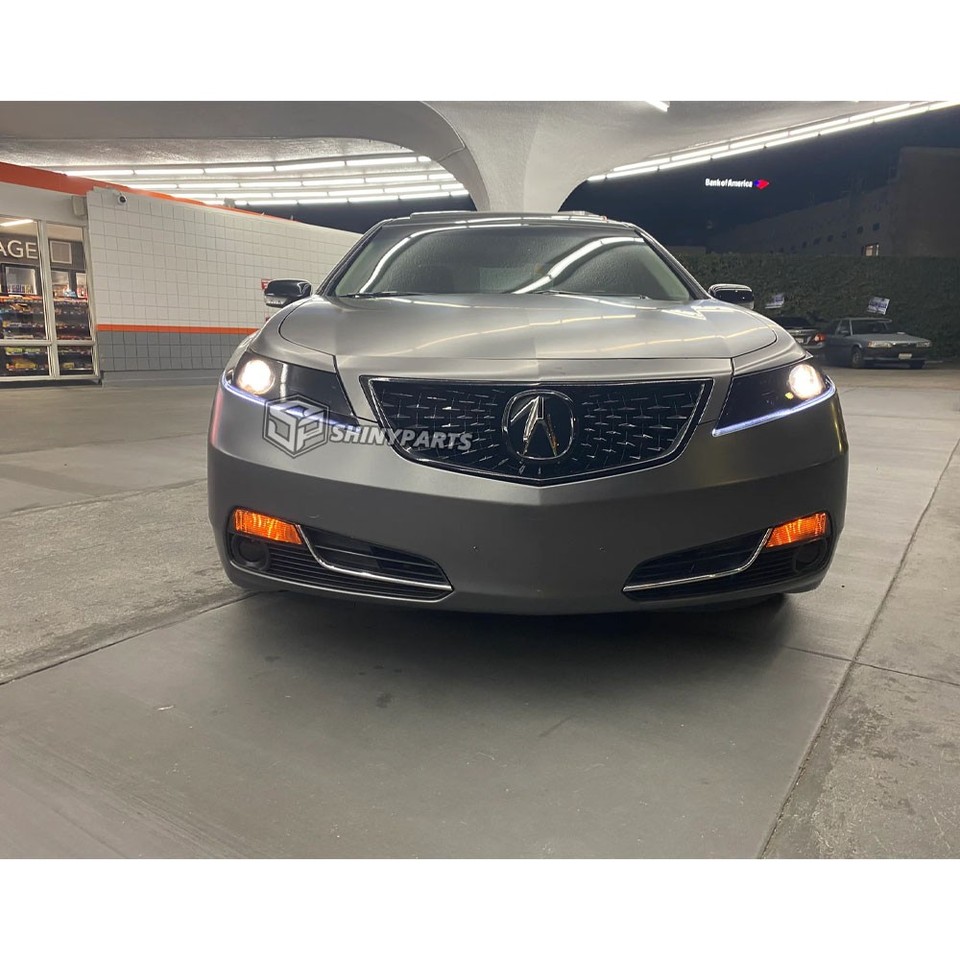 Grill For 2015-2017 Acura TLX Front Bumper Upper Grille 2018 Style Mesh ...