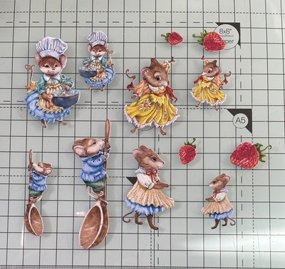 Highlight Crafts Two Red Robins Mice To Meet You Mia Die Cuts | eBay UK