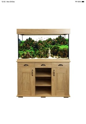 Fluval Shaker 252 Aquarium Cabinet ,Hampshire Oak . Fits Tank 105 Wide ...