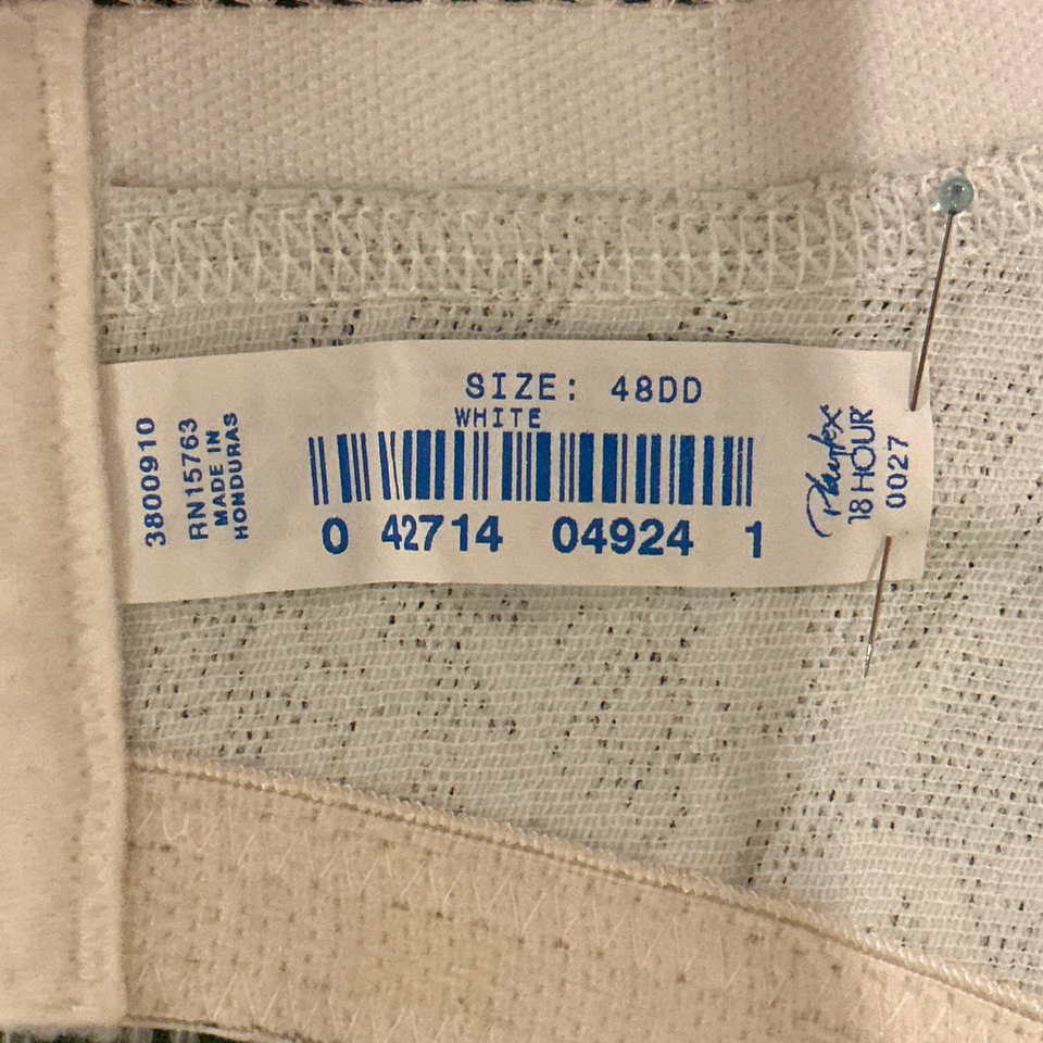 Playtex 18 Hour Wirefree Bra - Style # 4924 - Size 48DD - Fast Shipping ...