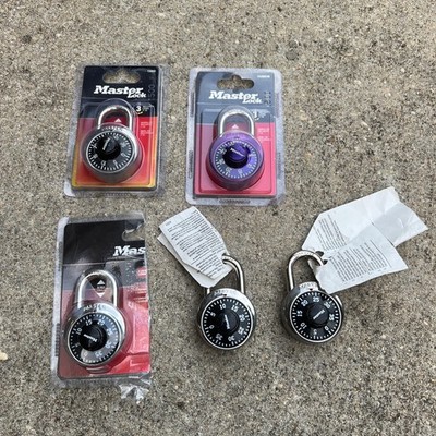 LOT of 5 Master Combination Locks - New - 1500D 1530DCM 1500T | eBay