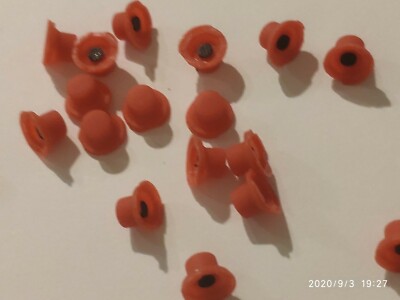 20 pcs 9x5.5 small silicon rubber single key push button conductive ...