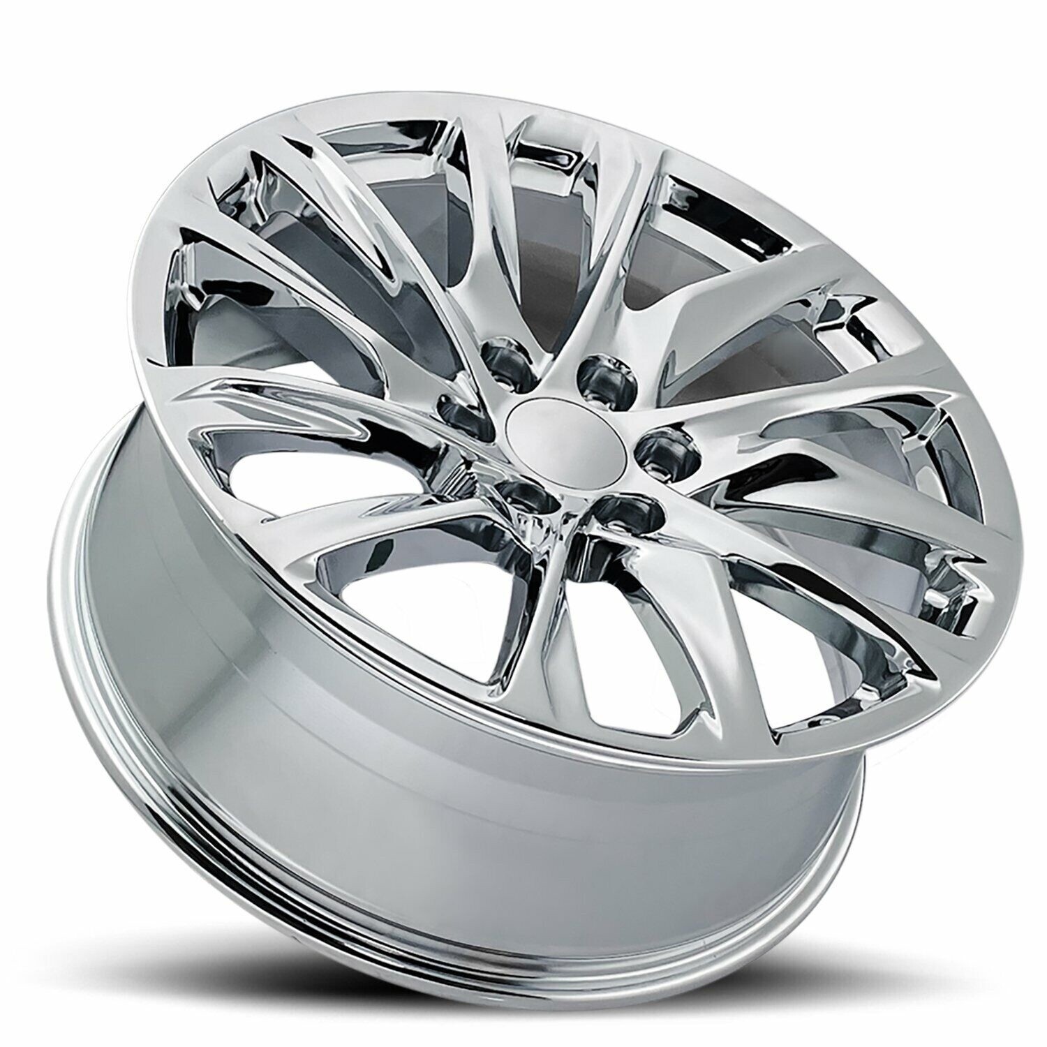 Set Chrome 22 Wheels Cadillac Escalade Yukon Tahoe OEM Factory GM Spec ...