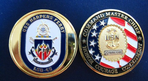 USS HARPERS FERRY LSD-49 COMMAND MASTER CHIEF COIN | eBay