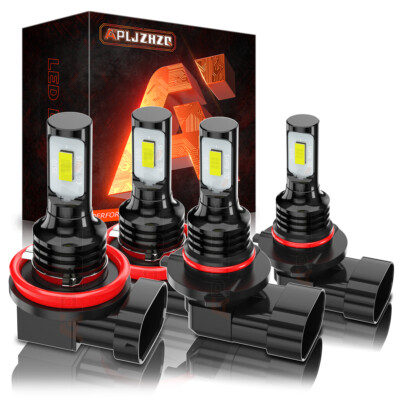 4x XWQHJW 9005 H11 LED Combo Bulbs Headlight High Low Beam for ...
