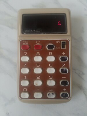 Vintage Craig Calculator Tested Working Model # 4511Japan Red Light | eBay