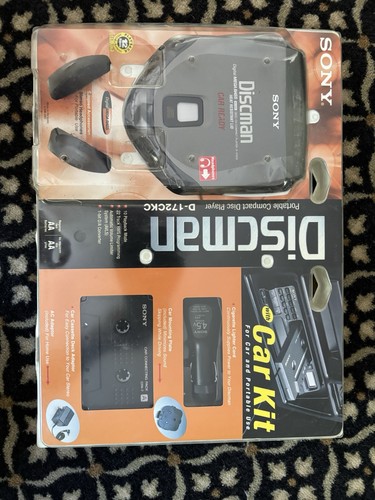 New Old Stock Vintage Sony Discman Portable CD Player W/ Car Kit D ...