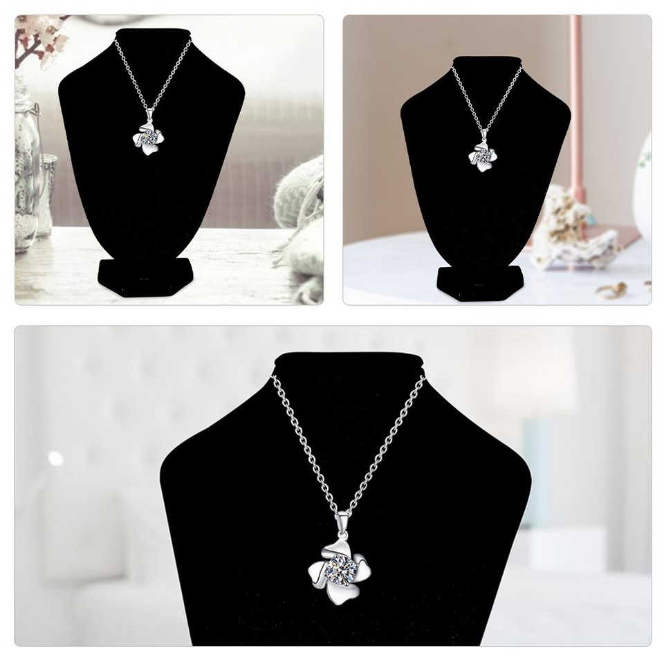 2 Pcs Jewelry Holder Organizer Bracelet Display Stand Crystal Necklace ...