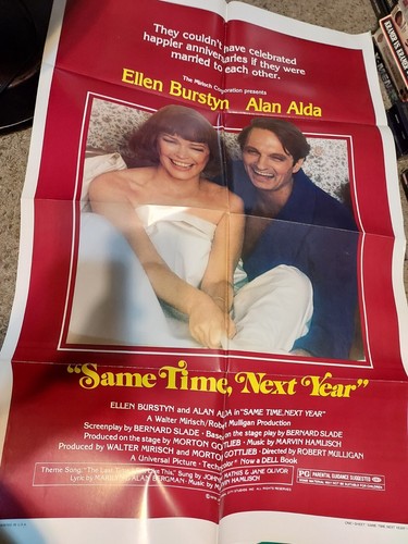 1978 SAME TIME NEXT YEAR vintage movie poster ELLEN BURSTYN ALAN ALDA | eBay