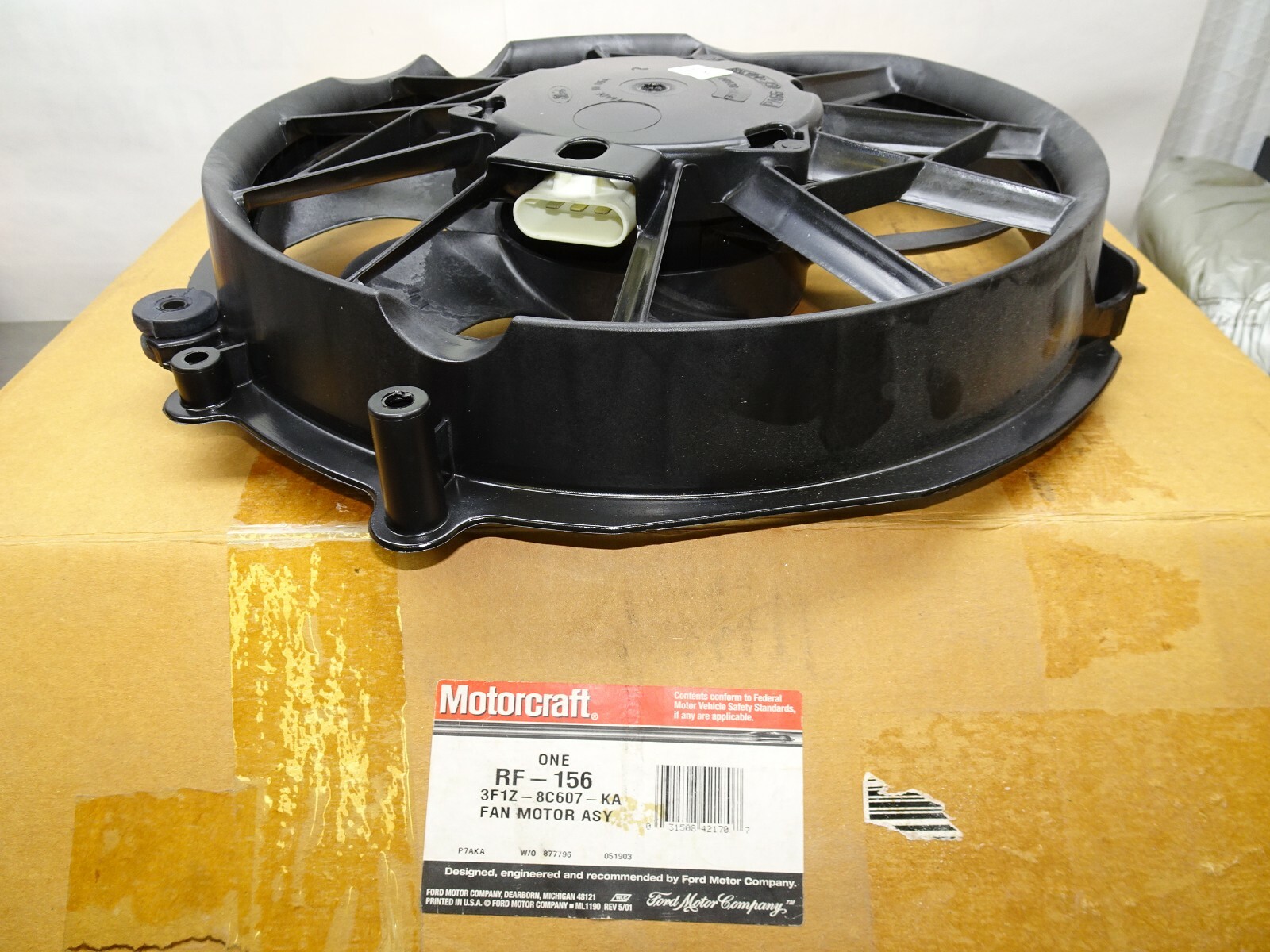 FORD 3F1Z-8C607-KA Cooling Fan and Motor Assembly RF-156 OEM NOS | eBay