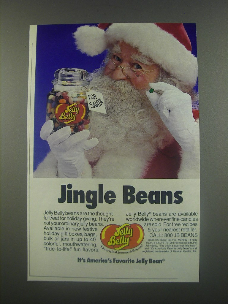 1991 Jelly Belly Jelly Beans Ad - Jingle Beans | eBay