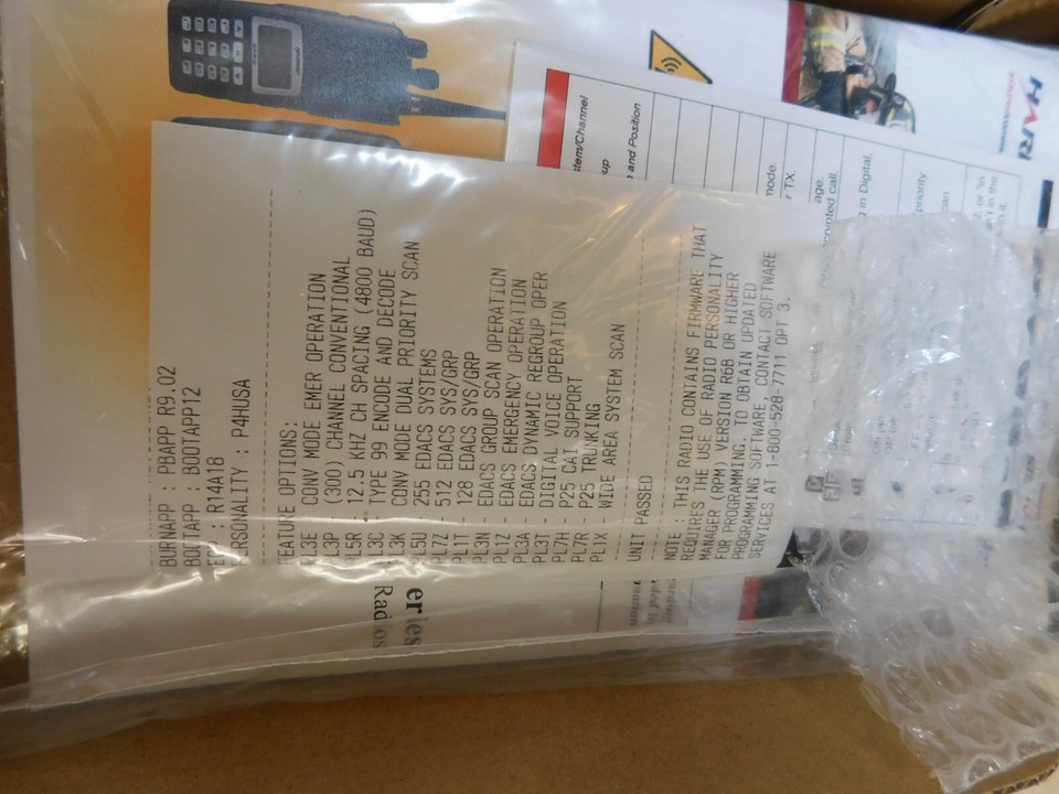 Harris P5400 XG Style VHF P25 digital trunking portable radio 136 ...