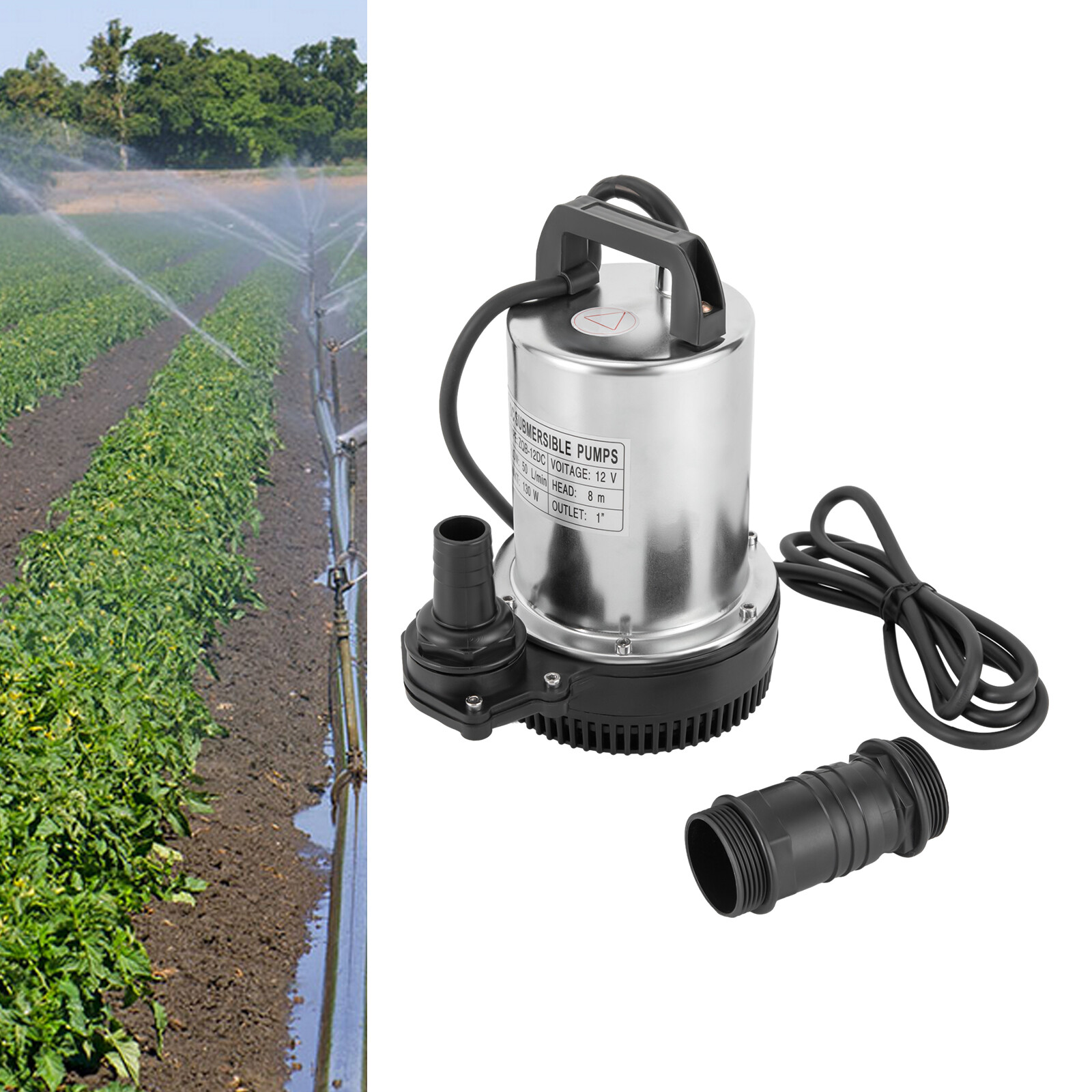 160W Submersible Sewage Dirty Water Pump Durable Drain Septic Sump ...