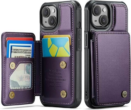 Vinich for iPhone 15 Wallet Case with Card Holder| RFID Blocking for ...